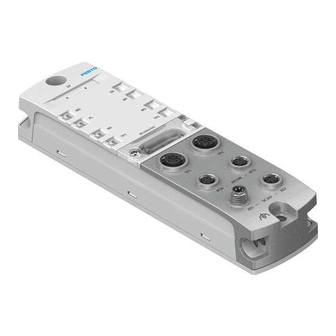 FESTO CPX-AP-I-EP-M12 INSTRUCTIONS & OPERATING Pdf Download | ManualsLib