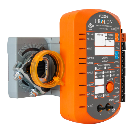 PROLON VC2000 INSTALLATION AND STARTUP MANUAL Pdf Download | ManualsLib