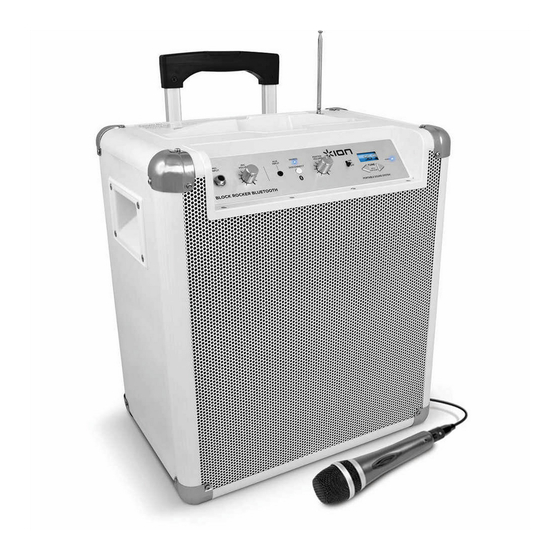 ION BLOCKROCKER BLUETOOTH QUICK START MANUAL Pdf Download | ManualsLib