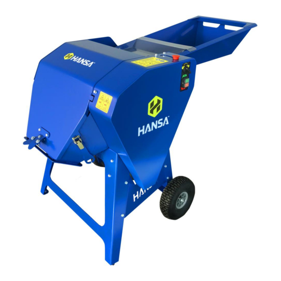HANSA F3 CHAFF CUTTER OPERATION, MAINTENANCE AND SAFETY MANUAL Pdf ...