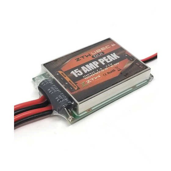 ZTW UBEC 8A USER MANUAL Pdf Download | ManualsLib