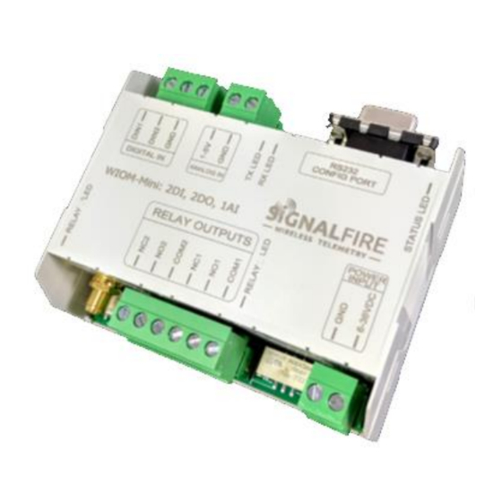 SIGNALFIRE WIRELESS I/O MODULE MINI INTERFACE MANUAL Pdf Download ...