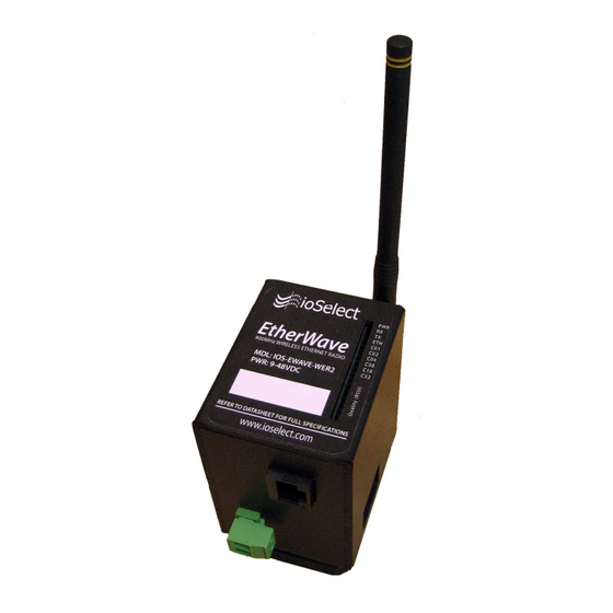 IOSELECT ETHERWAVE WER2 USER MANUAL Pdf Download | ManualsLib