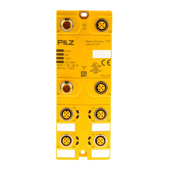PILZ PDP67 F 8DI ION HP OPERATING MANUAL Pdf Download | ManualsLib