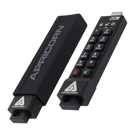 APRICORN AEGIS SECURE KEY 3NXC QUICK START MANUAL Pdf Download | ManualsLib