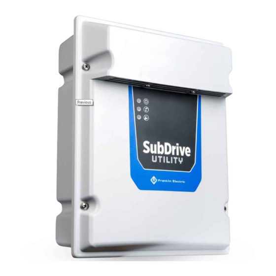 FRANKLIN ELECTRIC SUBDRIVE UTILITY FAN REPLACEMENT AND INSTALL MANUAL ...