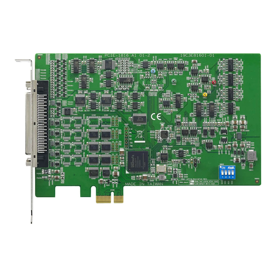 ADVANTECH PCIE-1816 USER MANUAL Pdf Download | ManualsLib