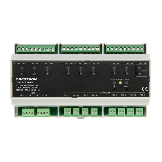 CRESTRON DIN-1TSTAT8 INSTALLATION MANUAL Pdf Download | ManualsLib