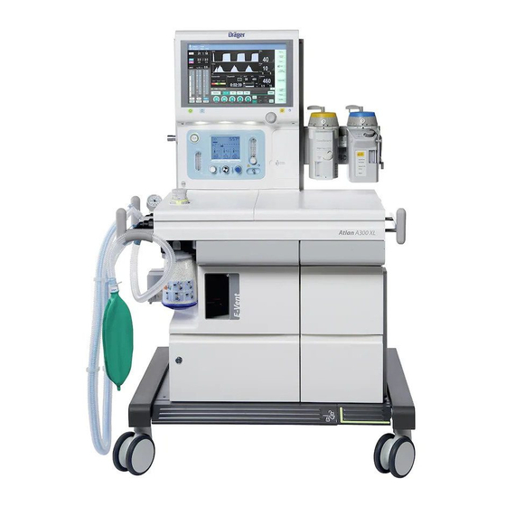 DRÄGER ATLAN A300 INSTRUCTIONS FOR USE MANUAL Pdf Download | ManualsLib