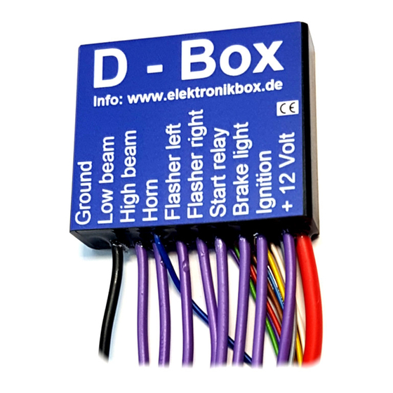 ELECTRONICBOX D-BOX INSTALLATION MANUAL Pdf Download | ManualsLib
