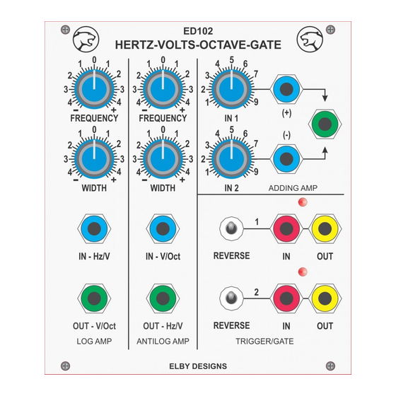 ELBY DESIGNS ED102 USER MANUAL Pdf Download | ManualsLib
