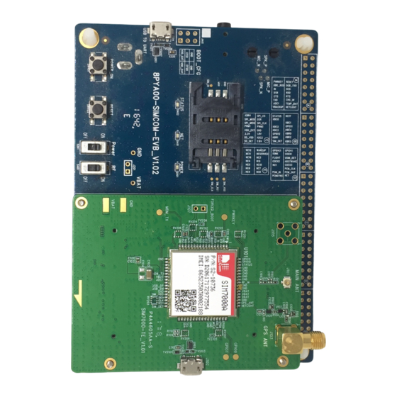 SIMCOM SIM7000 SERIES QUICK START MANUAL Pdf Download | ManualsLib