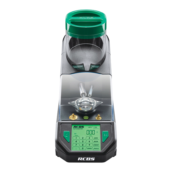 RCBS MATCHMASTER 98941 PRODUCT INSTRUCTIONS Pdf Download | ManualsLib