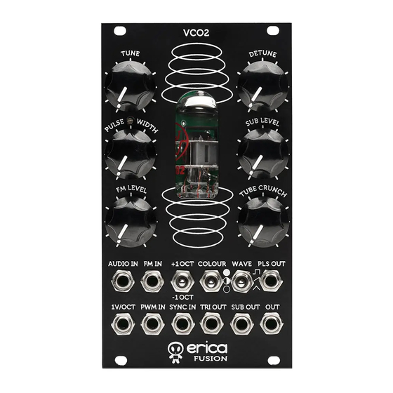 ERICA SYNTHS ERICA FUSION VCO2 MANUAL Pdf Download | ManualsLib