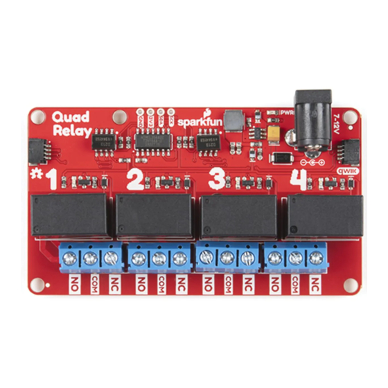 SPARKFUN QWIIC QUAD RELAY HOOK-UP MANUAL Pdf Download | ManualsLib
