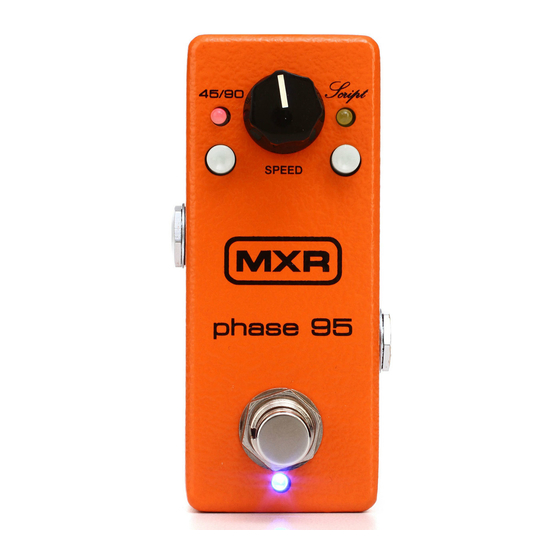 DUNLOP MXR PHASE 95 MANUAL Pdf Download | ManualsLib