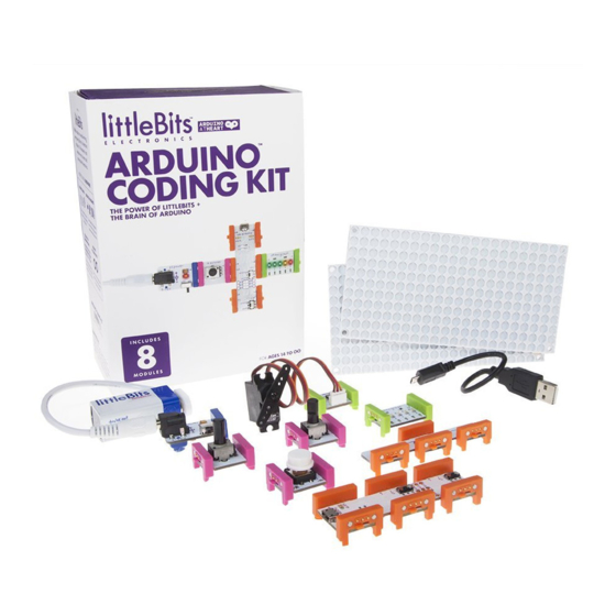 LITTLEBITS ARDUINO CODING KIT INVENTION MANUAL Pdf Download | ManualsLib