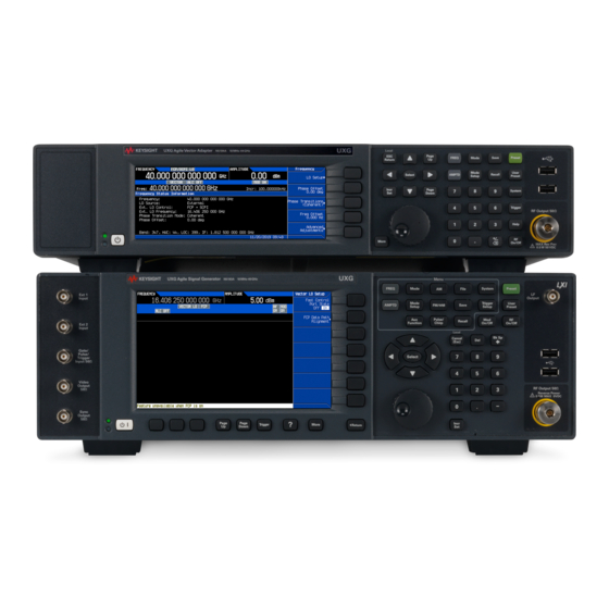 KEYSIGHT TECHNOLOGIES UXG X SERIES INSTALLATION NOTE Pdf Download ...