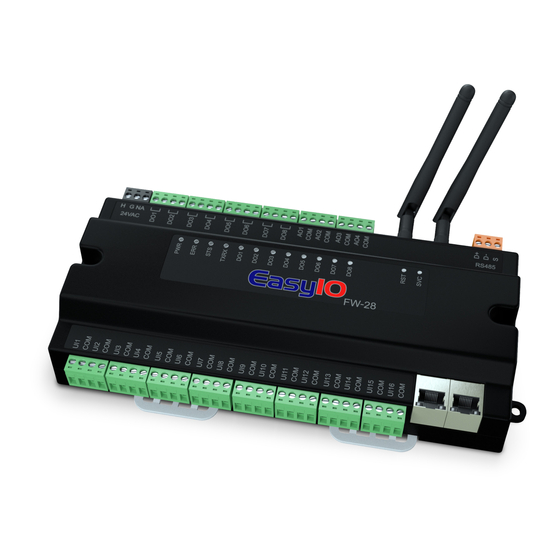 EASYIO FW SERIES USER REFERENCE Pdf Download | ManualsLib