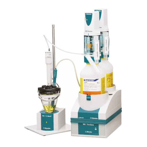 METROHM 859 TITROTHERM MANUAL Pdf Download | ManualsLib