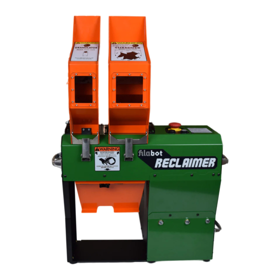 FILABOT RECLAIMER OPERATION MANUAL Pdf Download | ManualsLib