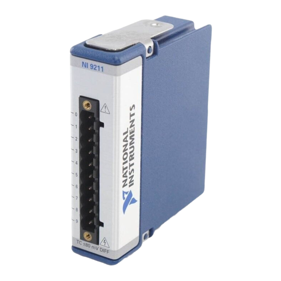 NATIONAL INSTRUMENTS 9211 CALIBRATION PROCEDURE Pdf Download | ManualsLib