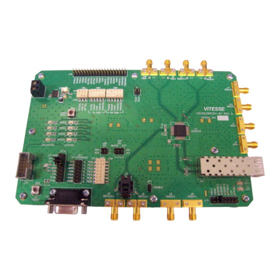 VITESSE VSC8228 USAGE MANUAL Pdf Download | ManualsLib