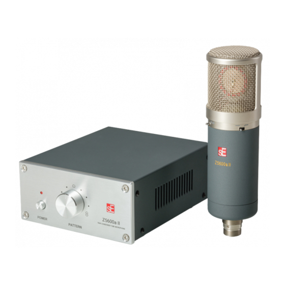 SE ELECTRONICS Z5600A II USER MANUAL Pdf Download | ManualsLib