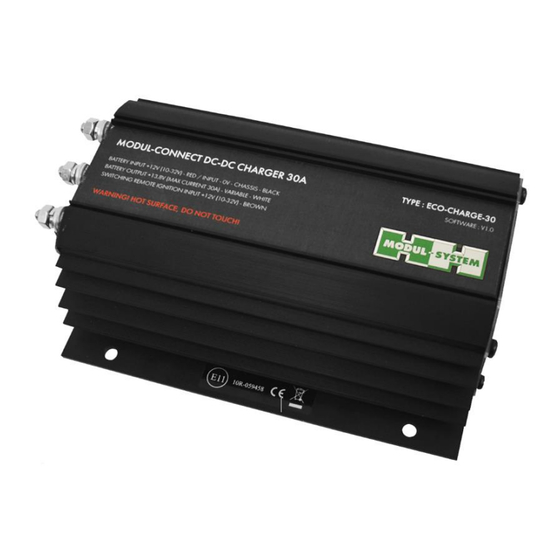 MODUL-SYSTEM MODUL-CONNECT DC-DC 30A OWNER'S MANUAL Pdf Download ...