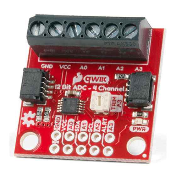 SPARKFUN QWIIC 12-BIT ADC HOOK-UP MANUAL Pdf Download | ManualsLib