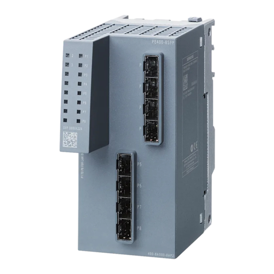 SIEMENS SIMATIC NET PE408 OPERATING INSTRUCTIONS MANUAL Pdf Download ...