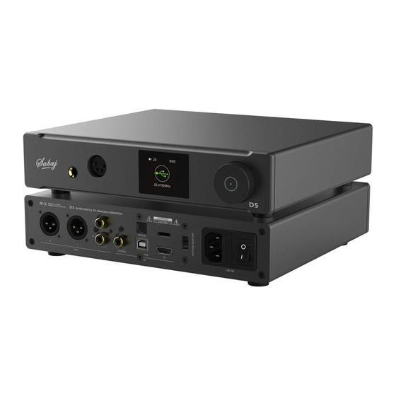 SABAJ D5 USER MANUAL Pdf Download | ManualsLib