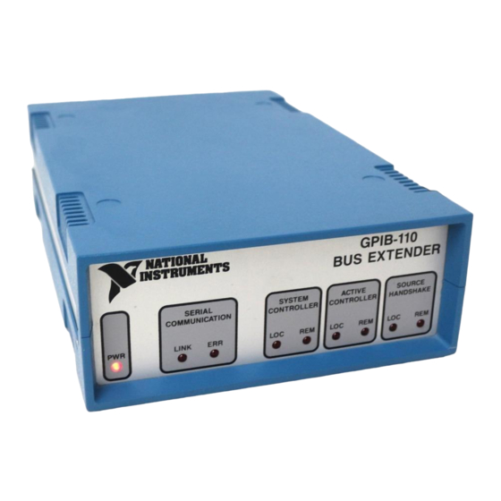 NATIONAL INSTRUMENTS GPIB-110 USER MANUAL Pdf Download | ManualsLib