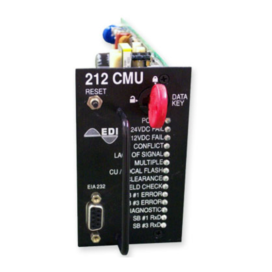 EDI CMU-212 OPERATION MANUAL Pdf Download | ManualsLib