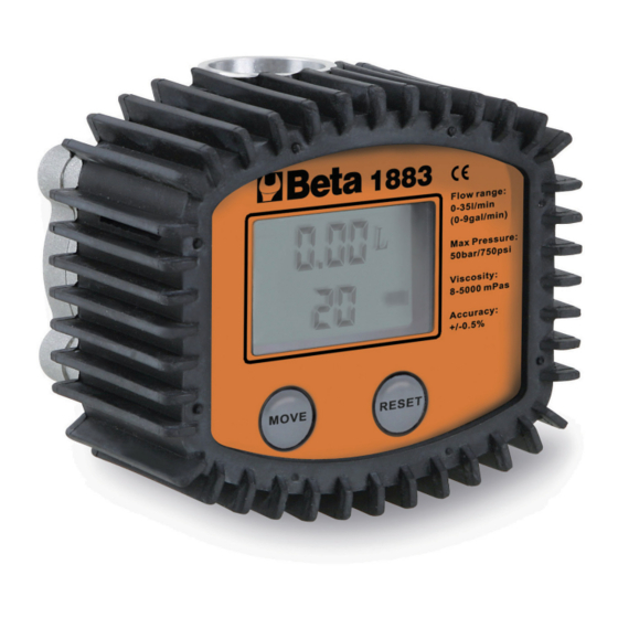 BETA 1883 INSTRUCTIONS FOR USE MANUAL Pdf Download | ManualsLib