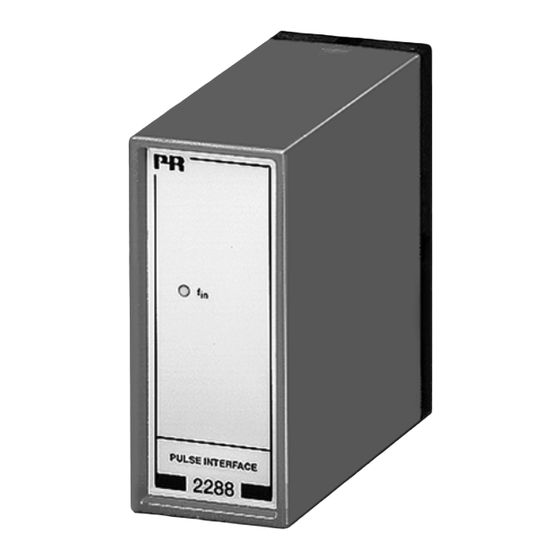 PR ELECTRONICS 2288 MANUAL Pdf Download | ManualsLib