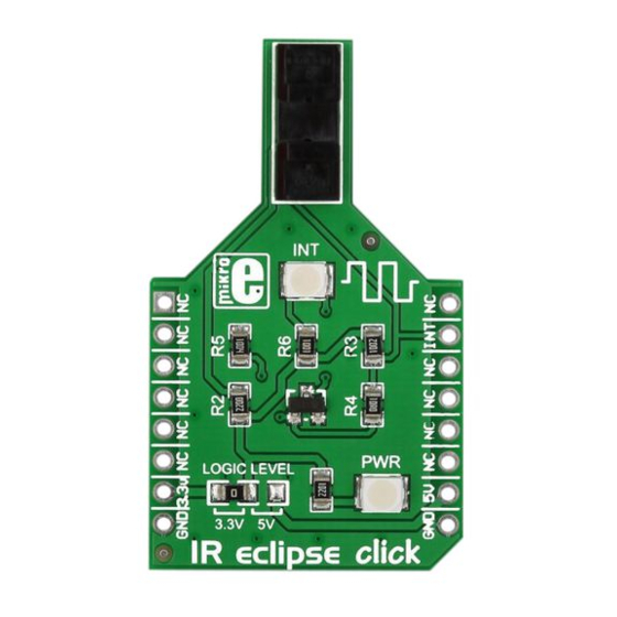 MIKROELEKTRONIKA IR ECLIPSE CLICK MIKROE-1711 MANUAL Pdf Download | ManualsLib
