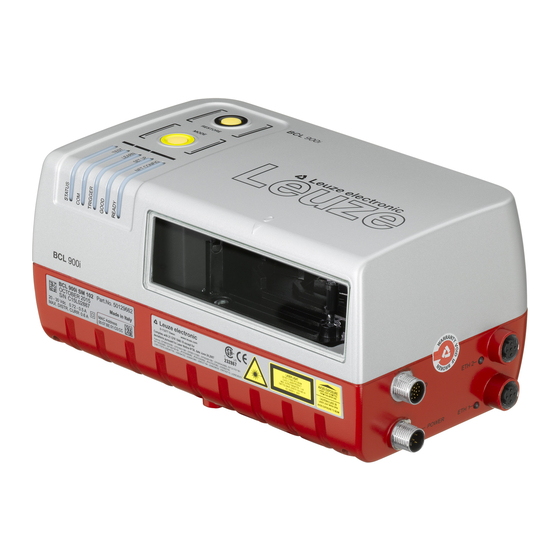 LEUZE ELECTRONIC BCL 900I SERIES MANUAL Pdf Download | ManualsLib