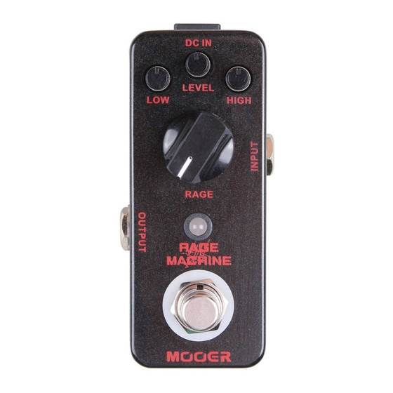 MOOER MICRO SERIES OWNER'S MANUAL Pdf Download | ManualsLib
