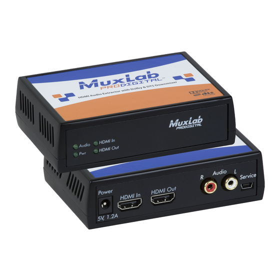 MUXLAB 500439 QUICK INSTALLATION MANUAL Pdf Download | ManualsLib