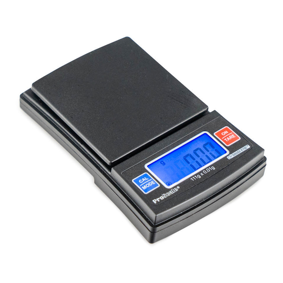 PROSCALE 111 USER MANUAL Pdf Download | ManualsLib