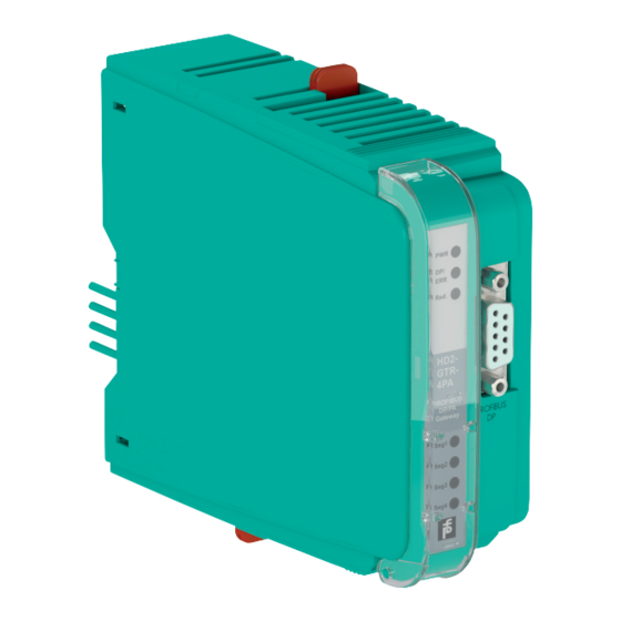 PEPPERL+FUCHS FIELDCONNEX SEGMENT COUPLER 3 MANUAL Pdf Download ...