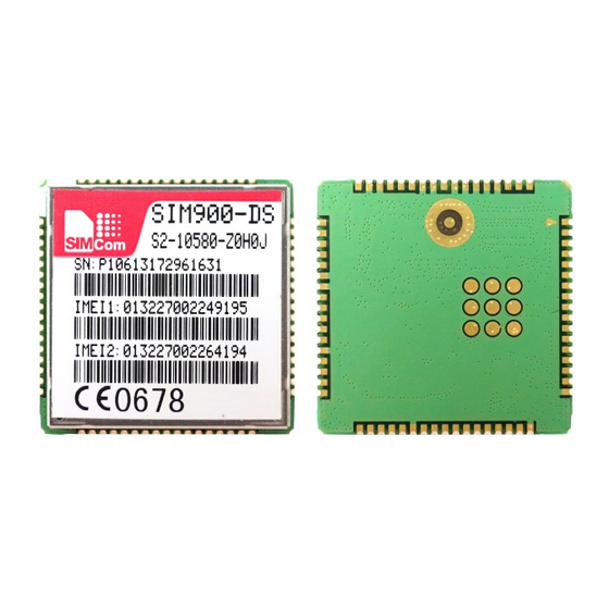 SIM TECH SIMCOM SIM900-DS HARDWARE DESIGN Pdf Download | ManualsLib