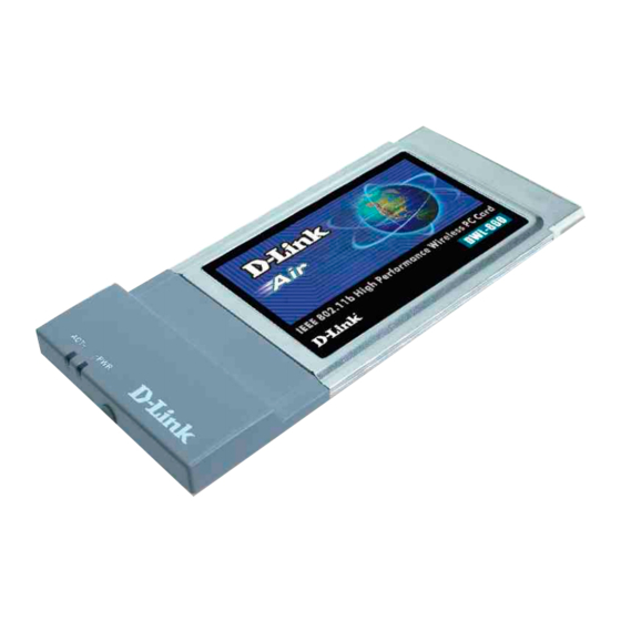 D-LINK AIR DWL-660 QUICK INSTALLATION MANUAL Pdf Download | ManualsLib