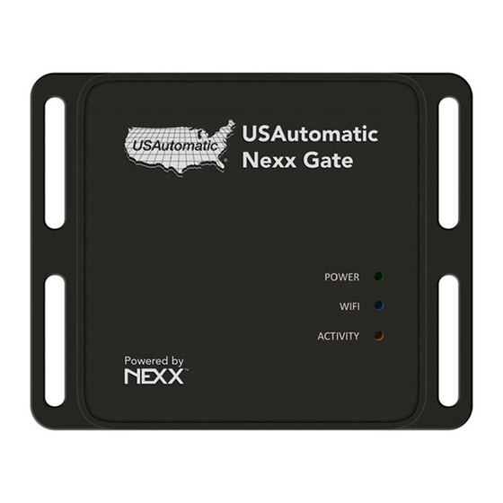 USAUTOMATIC NEXX GATE CONTENTS AND INFORMATION Pdf Download | ManualsLib