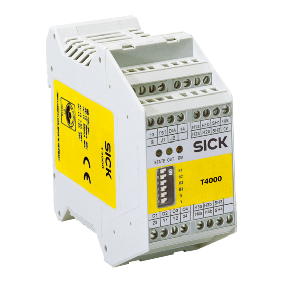 SICK T4000 MULTI OPERATING INSTRUCTIONS MANUAL Pdf Download | ManualsLib
