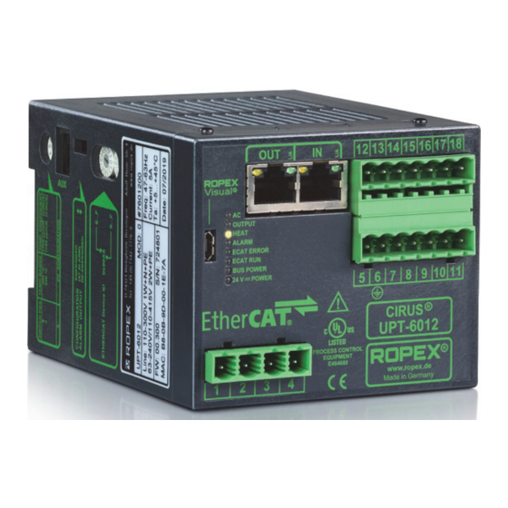 ROPEX CIRUS UPT-6012 OPERATING INSTRUCTIONS MANUAL Pdf Download ...