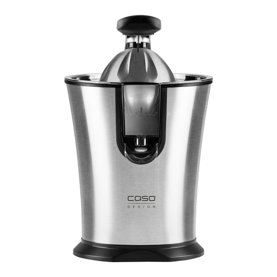 CASO DESIGN CP 330 PRO ORIGINAL OPERATING MANUAL Pdf Download | ManualsLib