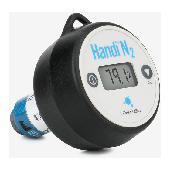 MAXTEC HANDI+N2 OPERATING MANUAL & INSTRUCTIONS FOR USE Pdf Download | ManualsLib