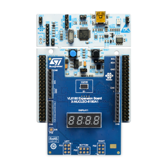 ST VL6180 USER MANUAL Pdf Download | ManualsLib
